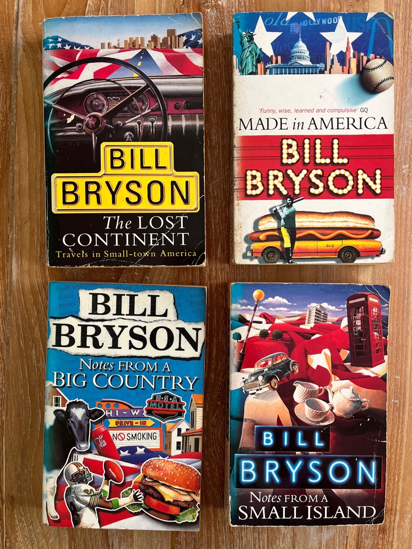 4 X Bill Bryson books, Hobbies & Toys, Books & Magazines, Fiction & Non ...