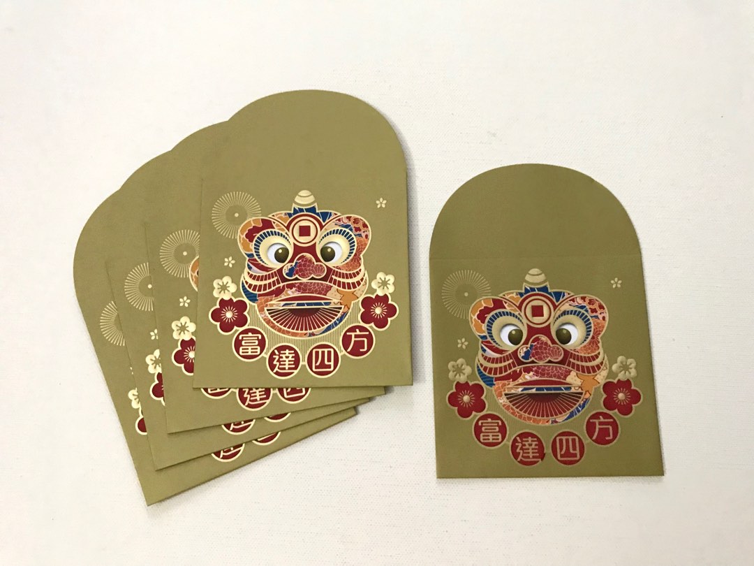 6pcs Fidelity lion red packet / ang pow pao, Hobbies & Toys, Stationery ...