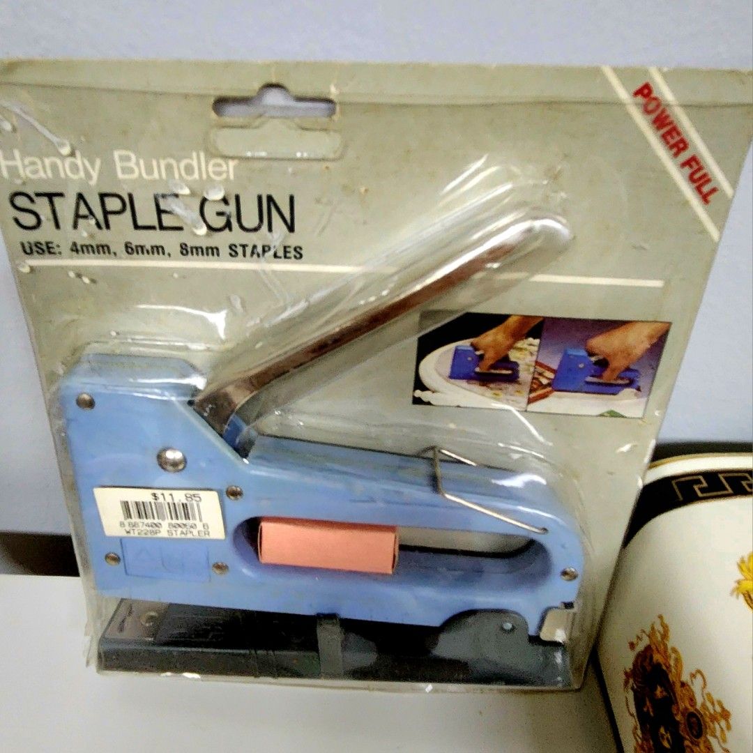 ️ BNIB Metal Plier Stapler, 4mm, 6mm, 8mm METAL GUN STAPLER Brand New ...