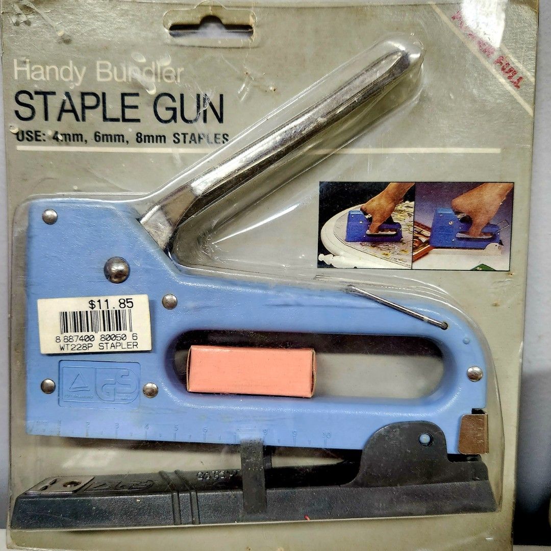 ️ BNIB Metal Plier Stapler, 4mm, 6mm, 8mm METAL GUN STAPLER Brand New ...