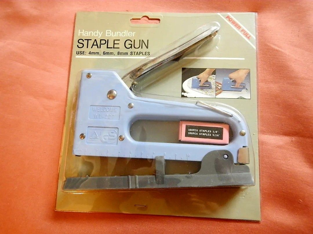 ️ BNIB Metal Plier Stapler, 4mm, 6mm, 8mm METAL GUN STAPLER Brand New ...