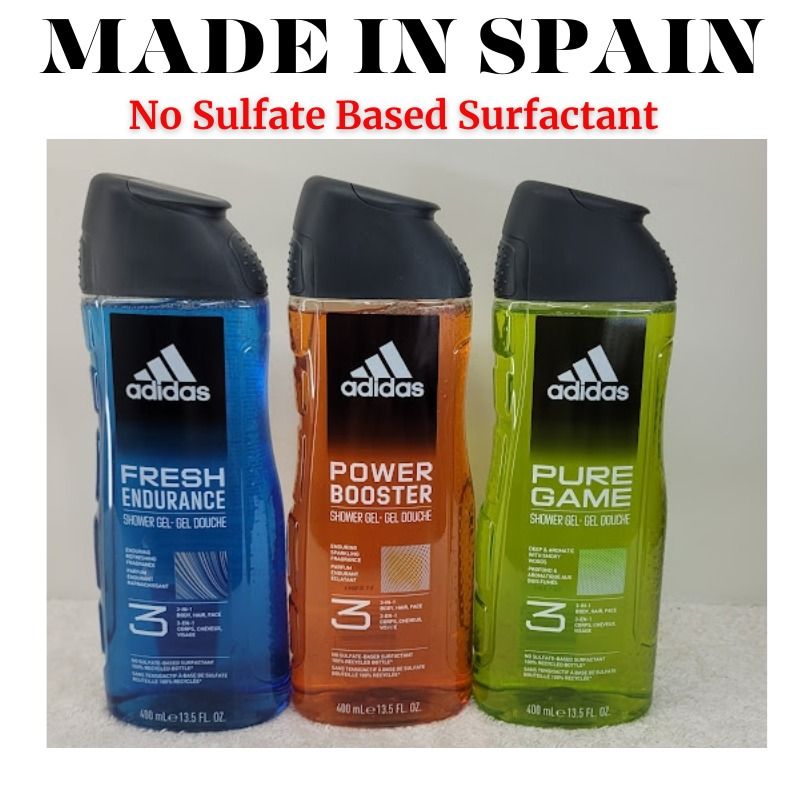 Adidas Exclusive 400ml Body Wash Set x Made In Poland x Expiry Date 01. ...