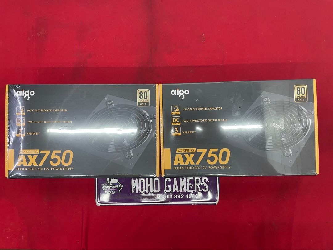 AIGO AX750 750W FULL MODULAR 80+ GOLD ATX PSU, Computers & Tech, Parts ...