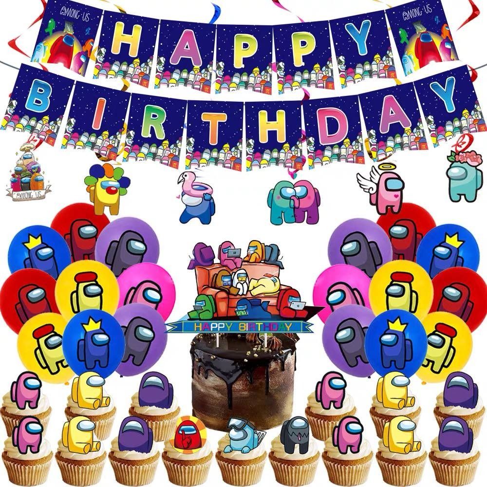 Among Us Birthday Party Set (Pre-order), Hobbies & Toys, Stationery ...