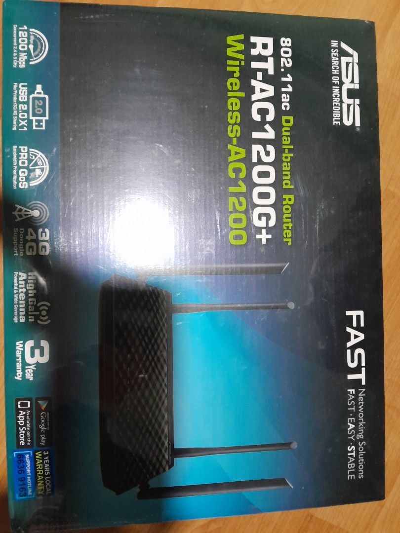ASUS RT-AC1200G+ Router (buy 1 and free 1 router only), Computers ...