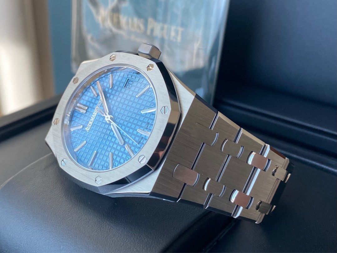 Audemars Piguet Royal Oak Ice Blue 15550ST 37mm, Luxury, Watches on ...