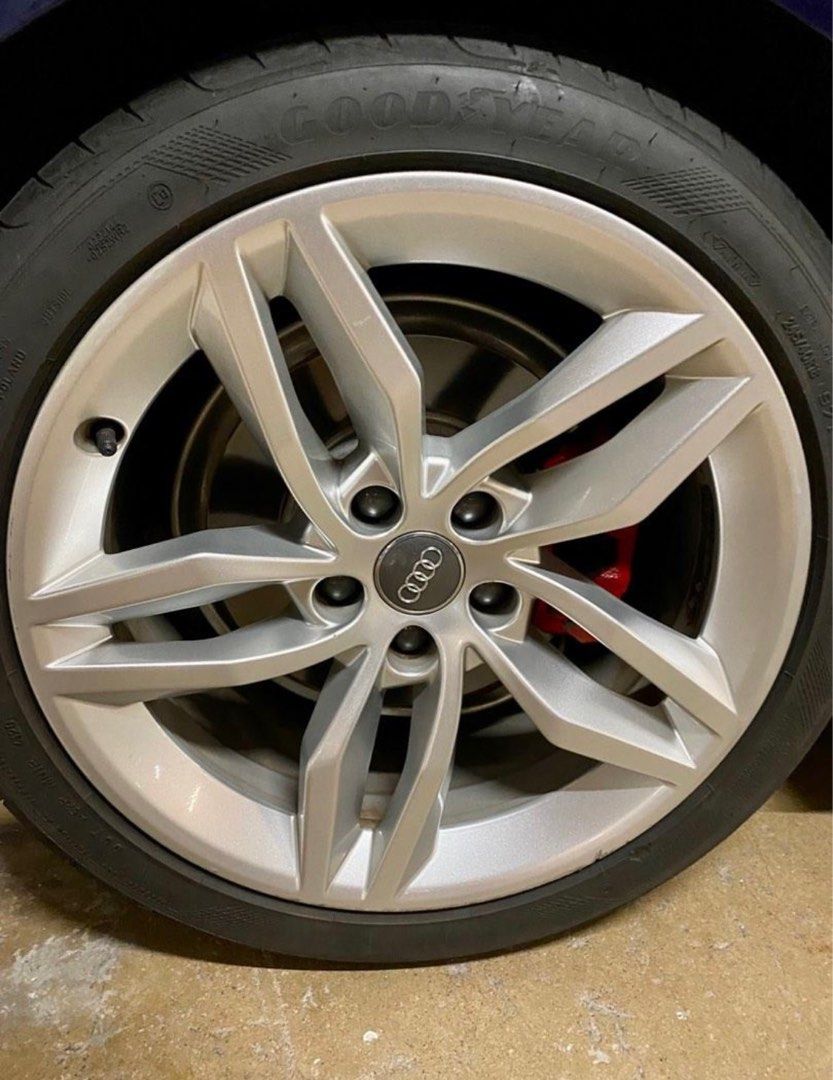 Audi 18 Inch Original Rims, Car Accessories, Tyres & Rims on Carousell