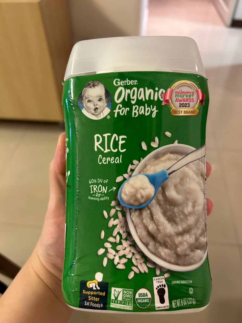 Baby rice cereal Gerber, Babies & Kids, Nursing & Feeding, Weaning ...