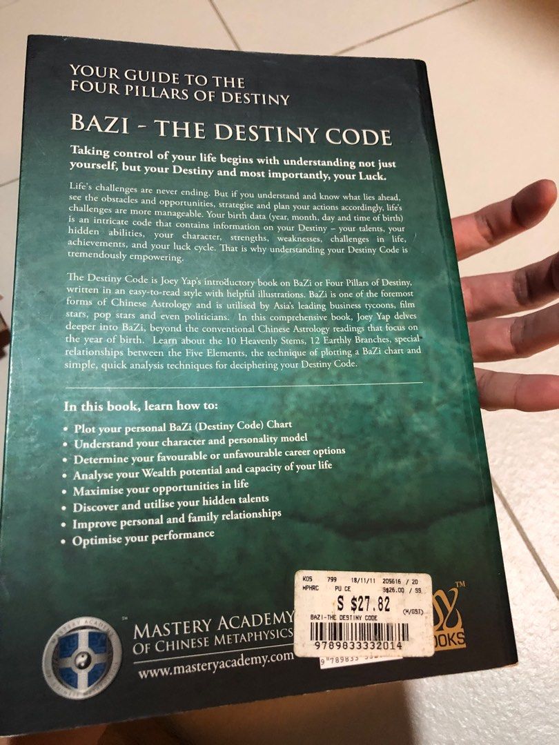 BaZi The Destiny Code - Joey Yap, Hobbies & Toys, Books & Magazines ...