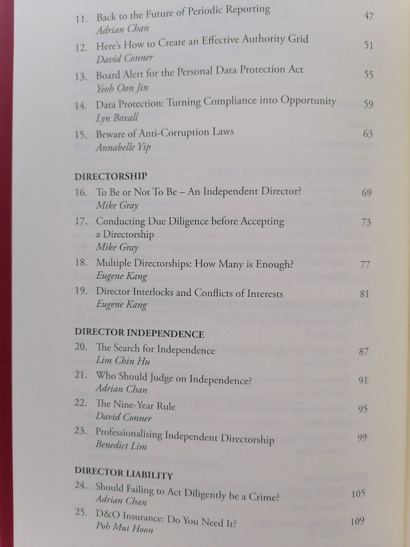 Boardroom Matters: Making Sense Of Corporate Governance by Singapore ...