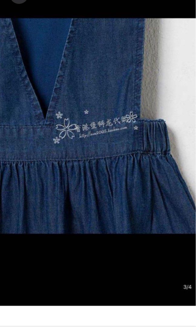 Bossni Denim Dress, Babies & Kids, Babies & Kids Fashion on Carousell
