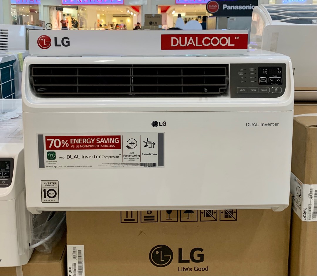 Brand New LG LA150GC2 1.5hp Dual Inverter Window-Type Aircon (Kilowatt ...