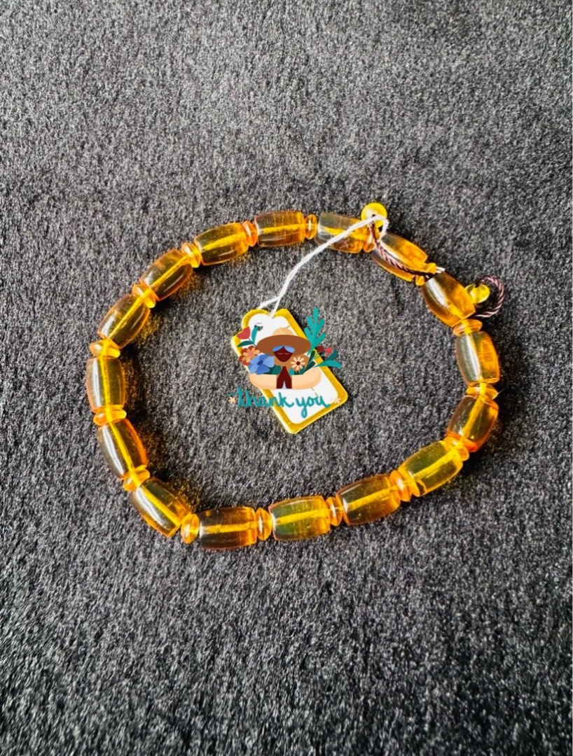 Burma Natural Amber bracelet, Women's Fashion, Jewelry & Organisers, Bracelets on Carousell