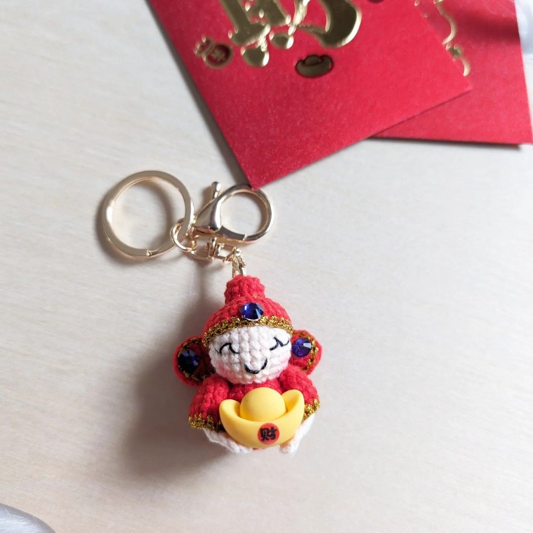 CNY Crochet Keychain, Hobbies & Toys, Stationery & Craft, Handmade ...