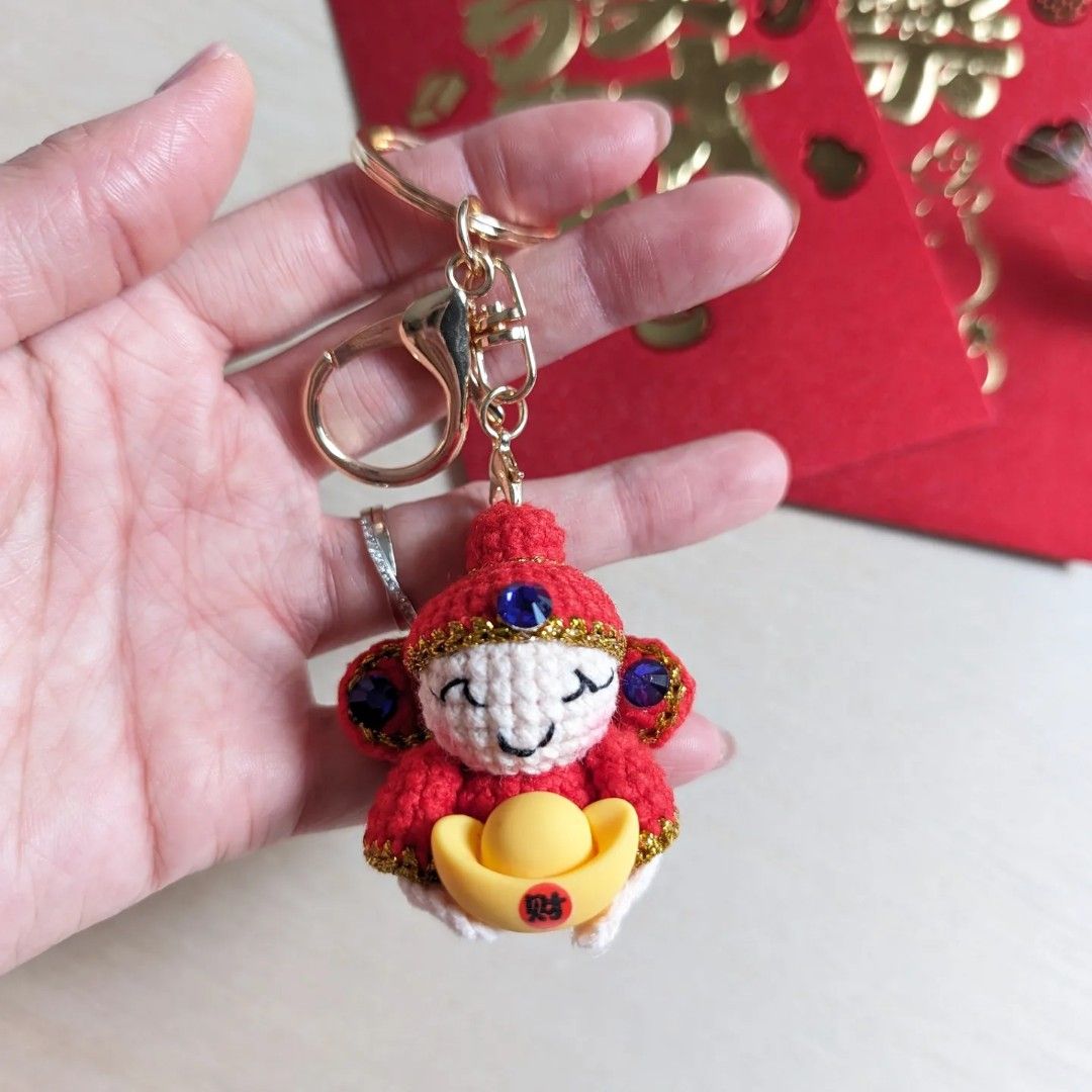 CNY Crochet Keychain, Hobbies & Toys, Stationery & Craft, Handmade ...