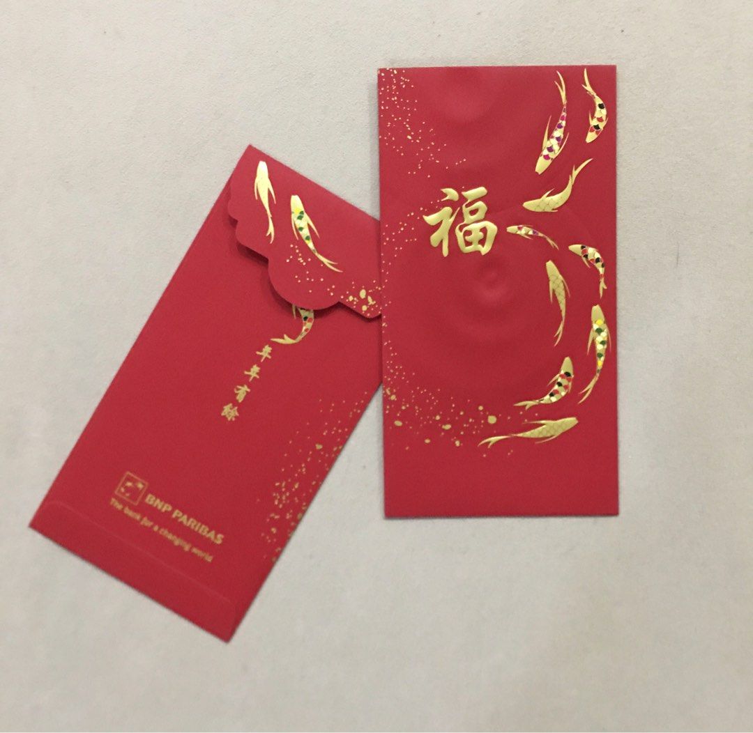 CNY Red Packet 2 Packs (BNP Paribas), Hobbies & Toys, Stationery ...