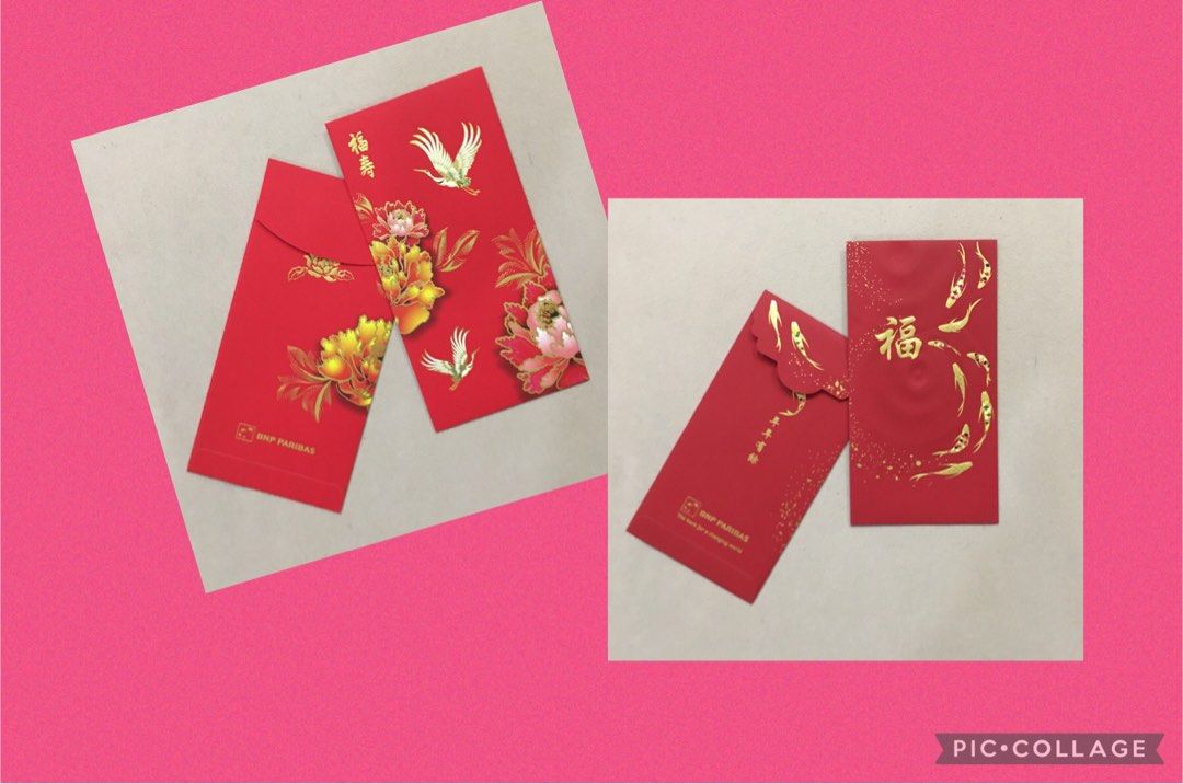 CNY Red Packet 2 Packs (BNP Paribas), Hobbies & Toys, Stationery ...