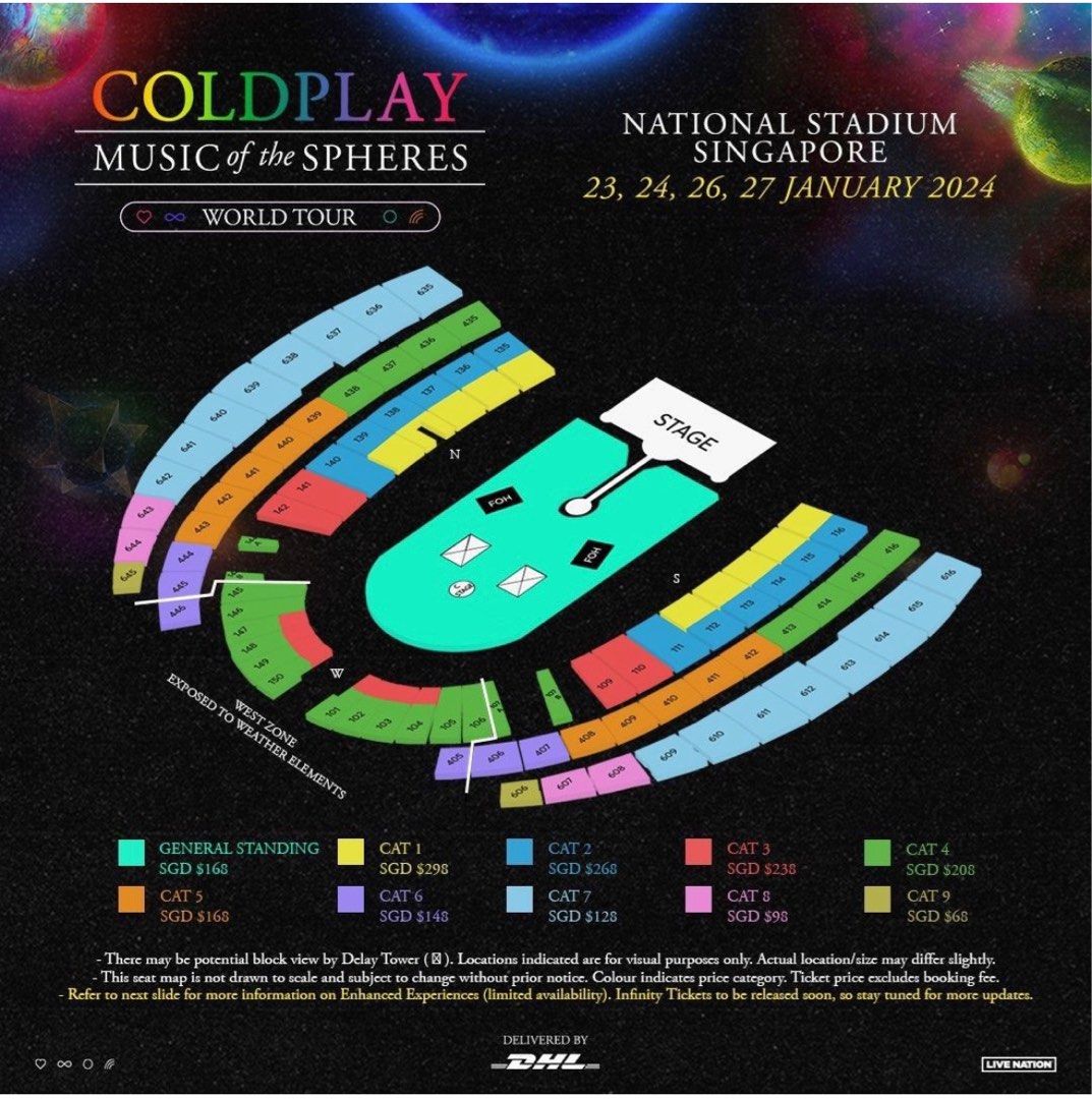 COLDPLAY 26 JAN FRIDAY, Tickets & Vouchers, Event Tickets on Carousell