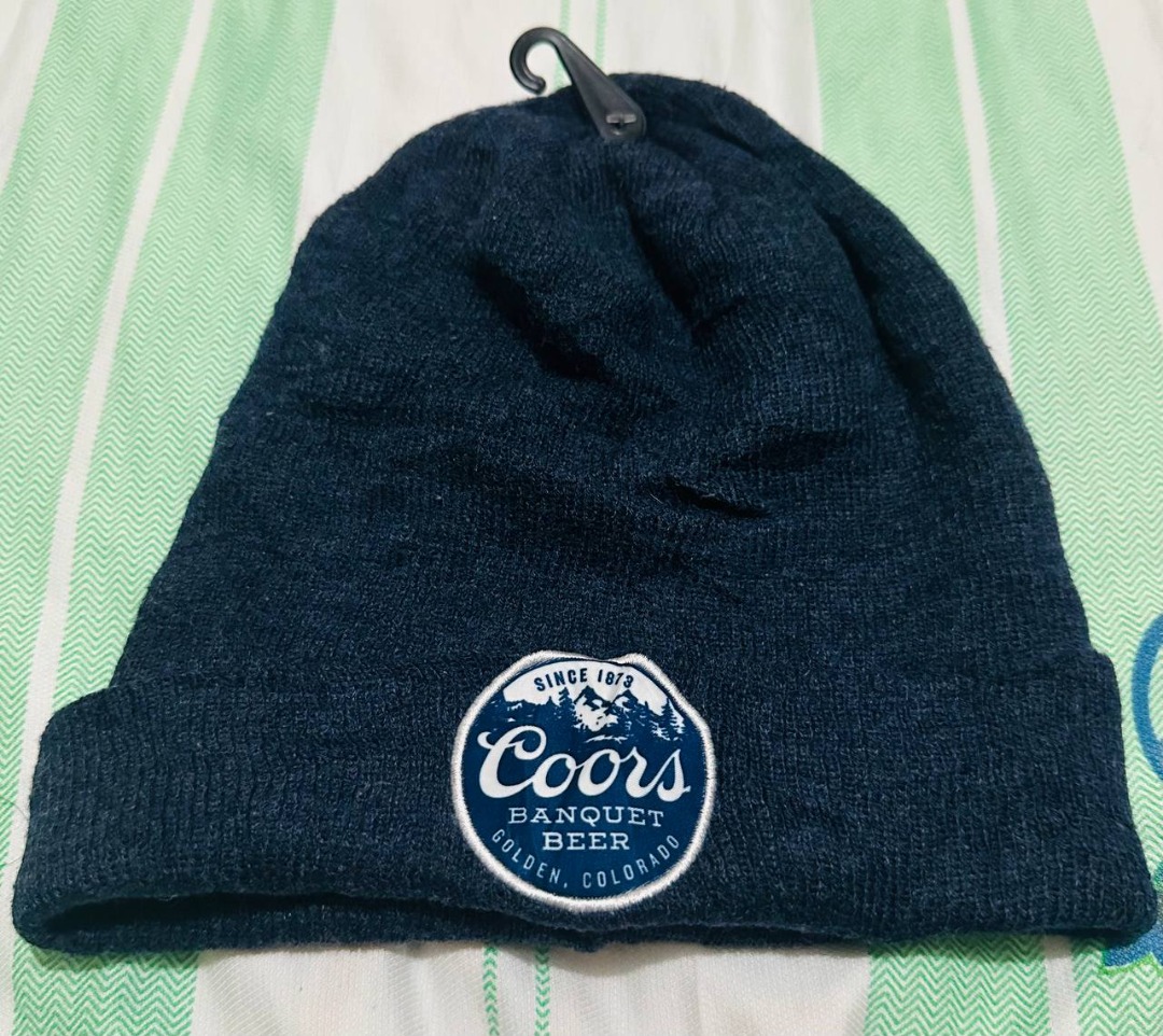 Coors beer bennie, Men's Fashion, Watches & Accessories, Beanies on ...