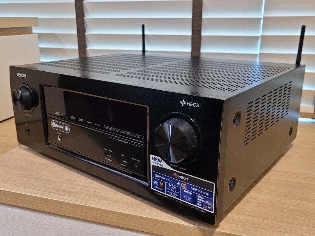 Denon X3400H 7.2-Channel Home Theatre Receiver, Audio, Soundbars ...
