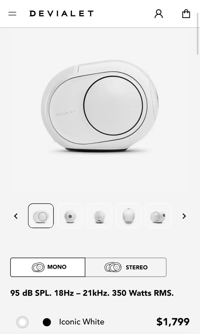 Devialet - Phantom II 95 dB Brand New, Audio, Soundbars, Speakers ...
