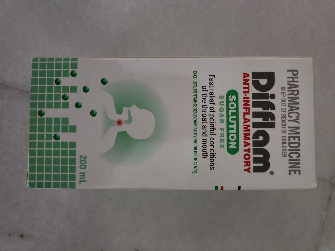 Difflam Anti-Inflammatory Solution, Sugar Free, Health & Nutrition ...