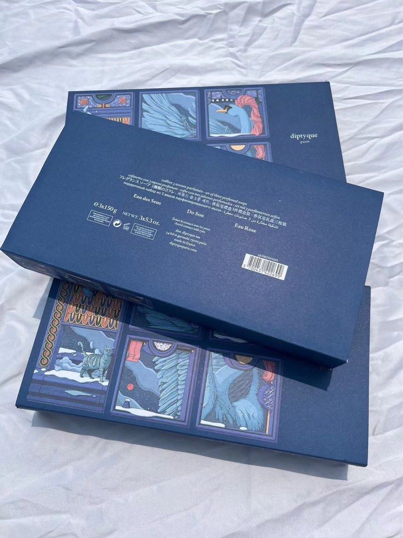 DIPTYQUE Perfume Soap Bar (box of 3), Beauty & Personal Care, Bath ...