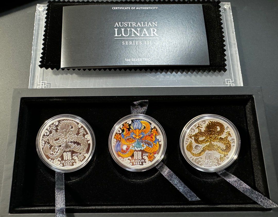 Dragon Coin Silver 2024 Perth Mint Trio, Hobbies & Toys, Memorabilia ...