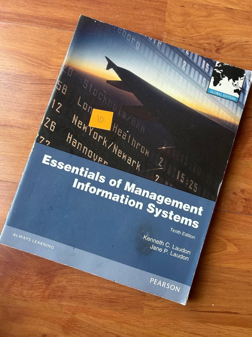 Essentials of Management Information System, Tenth edition, Hobbies ...