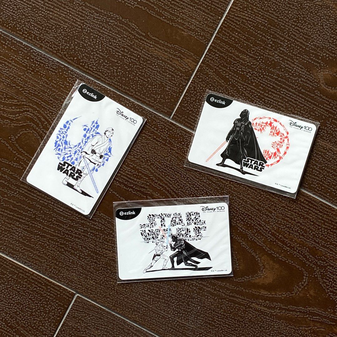 EZ-Link Card: Disney 100 Star Wars (Set of 3 Cards), Hobbies & Toys ...