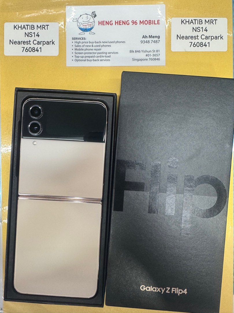 Galaxy Z Flip 4 Pink Gold 256GB, Mobile Phones & Gadgets, Mobile Phones ...