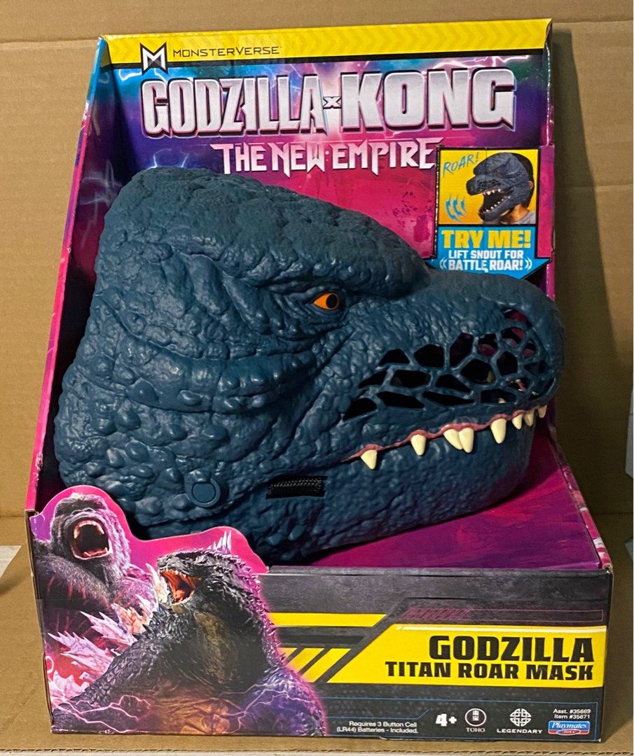 Godzilla X kong the New Empire Godzilla mask with roar sound, Hobbies ...