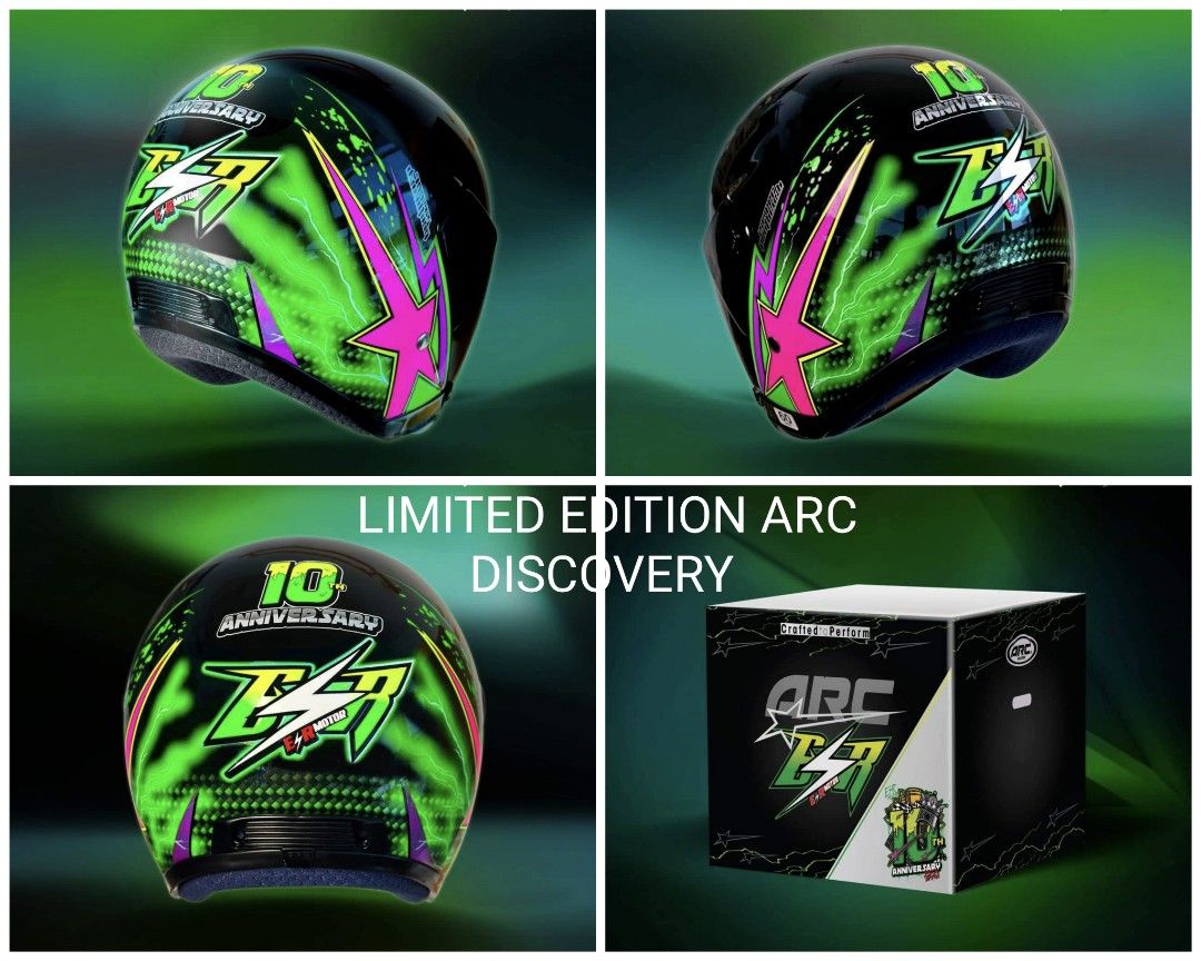 Helmet arc discovery design esr limited edition, Motorcycles ...