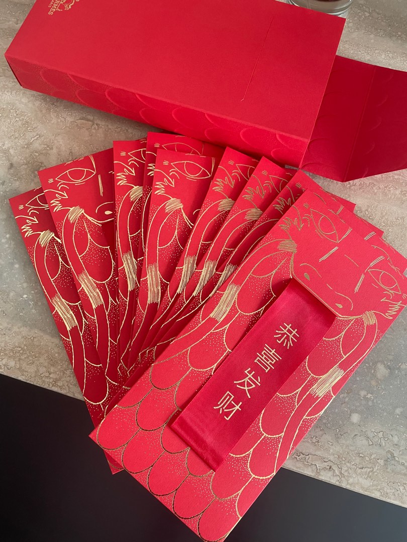Hermes angbao red packets dragon 2024 cny packet angpao, Hobbies & Toys ...