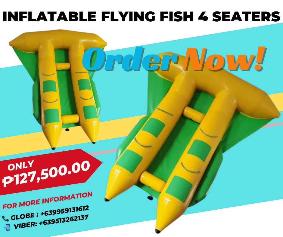 Inflatable Flying Fish 4 Seaters, Sports Equipment, Sports & Games ...
