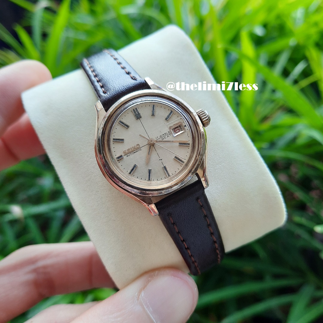 Jam tangan Seiko hi-beat sea lion LD-110 automatic 17 jewels Seiko gold ...