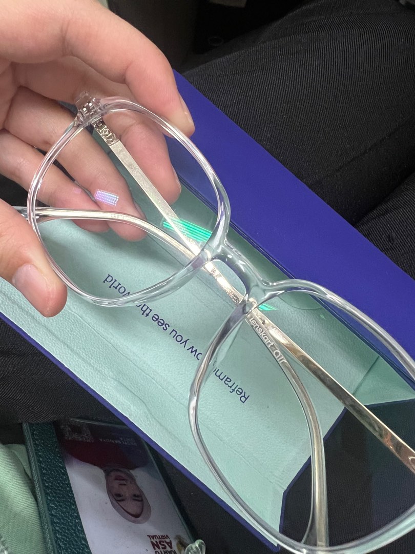 Kacamata bening lenskart normal lens lentur fleksibel frame lensa optik ...