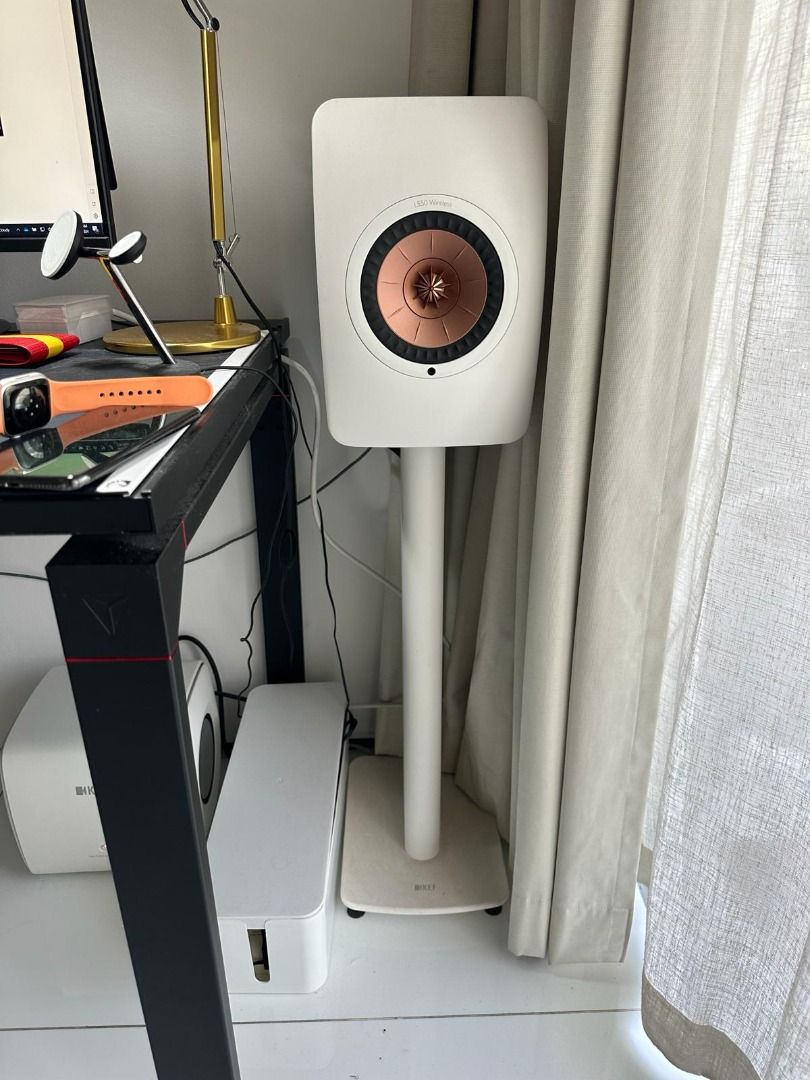 KEF LS50 Wireless, KEF KC62 Subwoofer and speaker stands, Audio ...