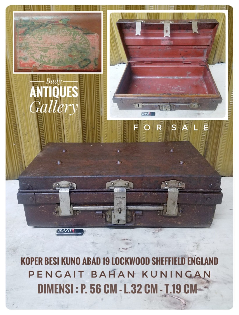 Koper Besi Kuno Abad 19 Lockwood Sheffield England Pengait Kuningan ...