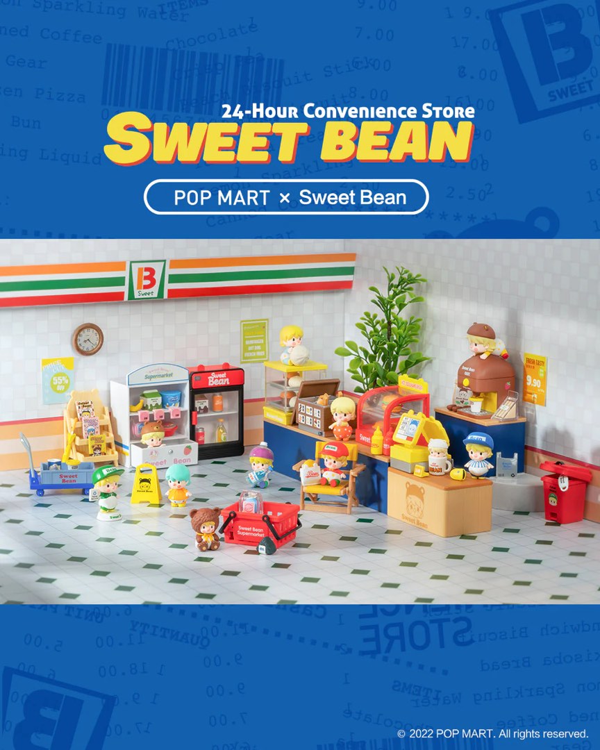[LIMITED EDITION] FULL SET POP MART Sweet Bean 24-Hour Convenience ...