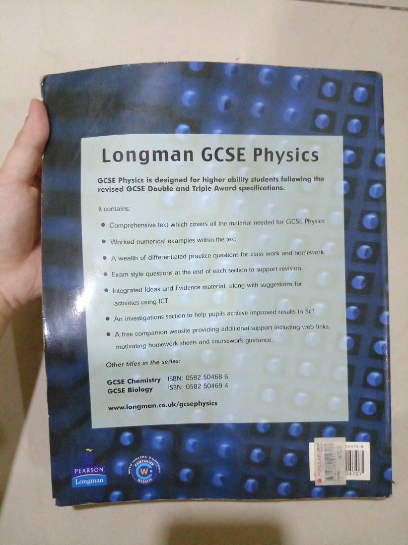 Longman GCSE Physics, Hobbies & Toys, Books & Magazines, Textbooks on Carousell