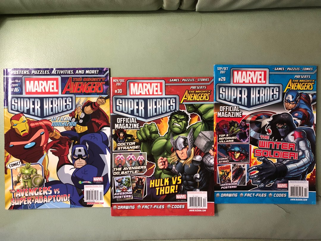 MARVEL Super Heroes, Activity magazines for Children, U.S. editions ...