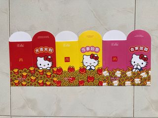McDonald Hello Kitty Ang bao / hong bao / red packet year of the dragon ...