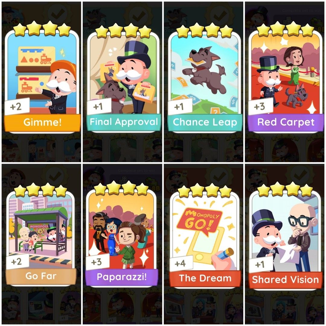 Monopoly go 4 star stickers for $2 each!!, Video Gaming, Gaming ...