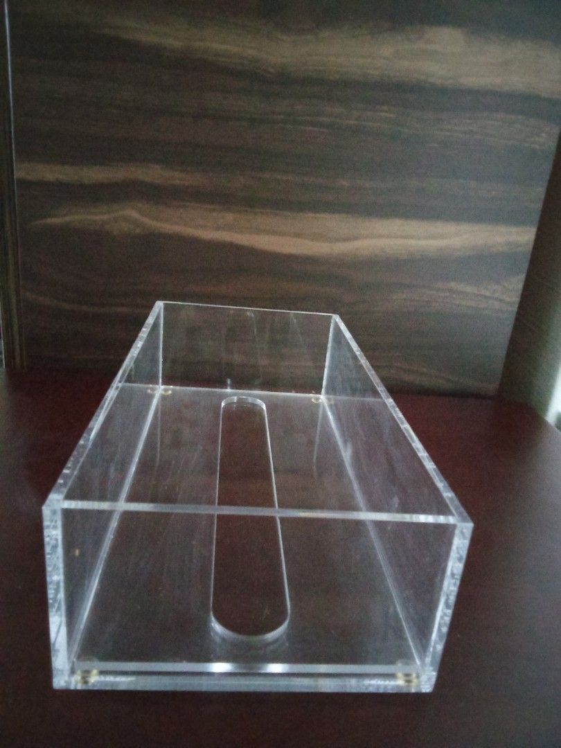 Muji Acrylic Tissue Box (26cm), Furniture & Home Living, Home ...