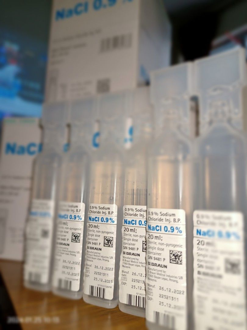 NaCL 0.9% (20ml tube), Everything Else on Carousell