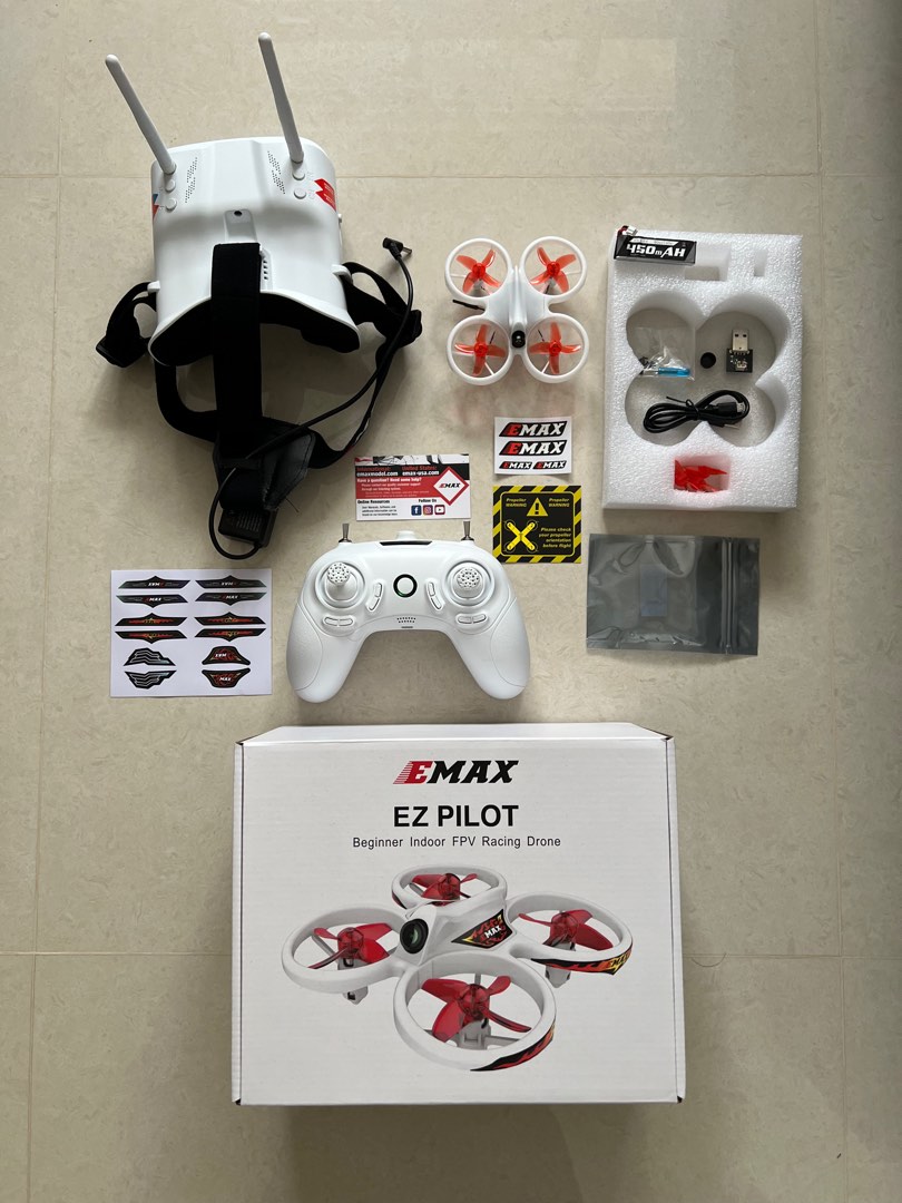 NEW Emax EZ Pilot Beginner Indoor Racing Drone, Photography, Drones on Carousell