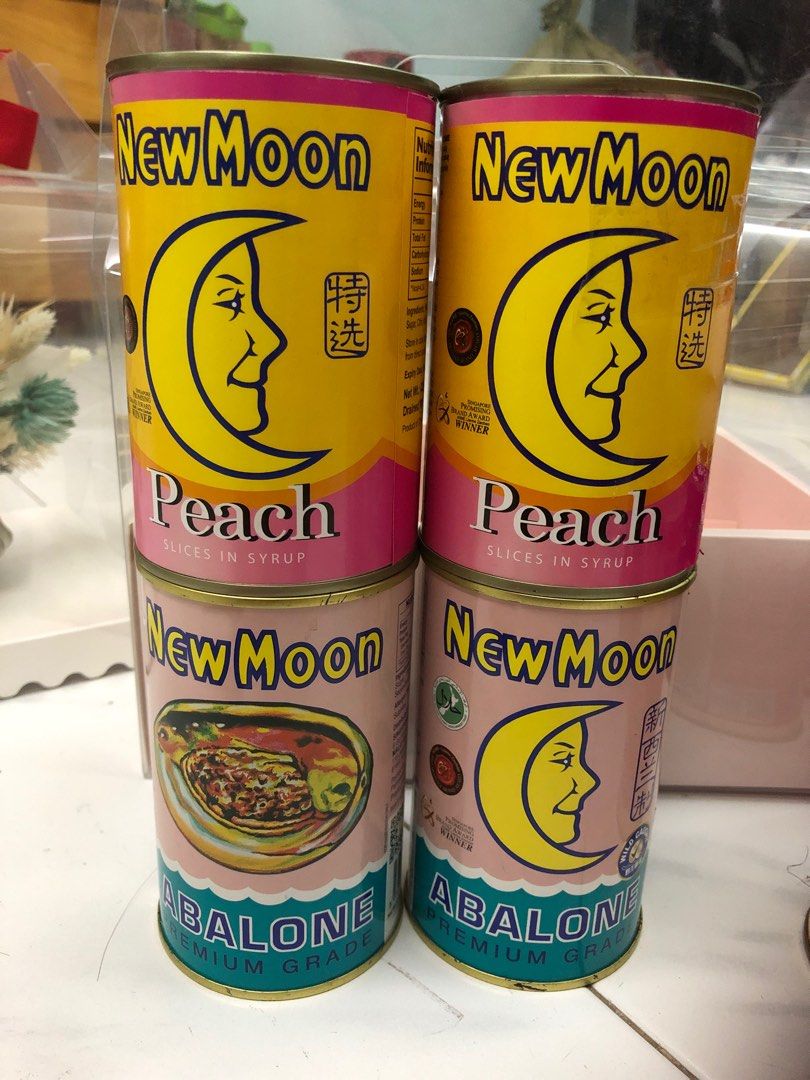 New Moon Abalone(FOC 2cans Peach Slices In Syrup), Food & Drinks ...