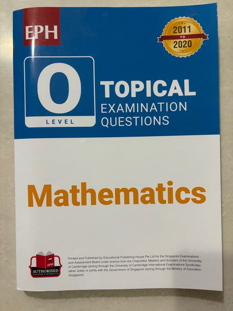 O Level Math Topical TYS, Hobbies & Toys, Books & Magazines, Assessment ...