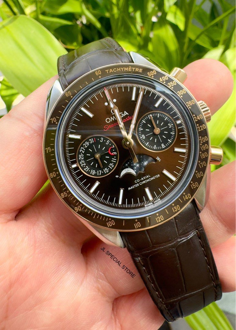 Omega Speedmaster Moonphase 18K Choco Sedna Gold, Luxury, Watches on ...